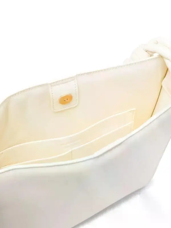 JIL SANDER Tangle Leather Shoulder Bag