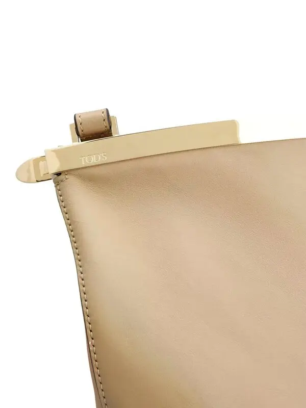 TOD'S Leather Bucket Bag - Neutrals
