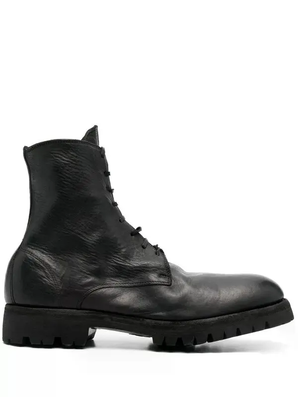 Guidi Lace-front Ankle Boots
