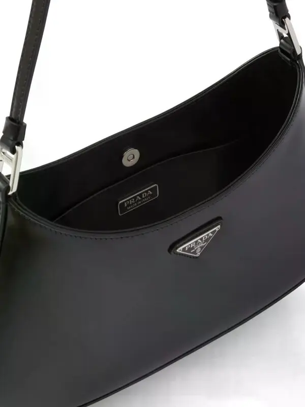 Prada Cleo Brushed Leather Shoulder Bag