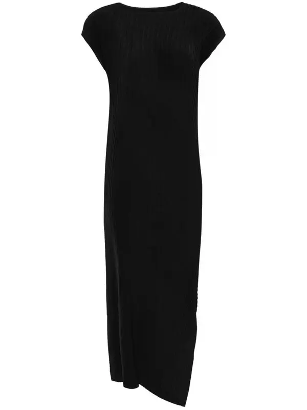 Issey Miyake Vigor Pleats Solid Maxi Dress