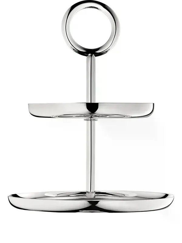 Christofle Vertigo Two-tier Pastry Stand - Silver