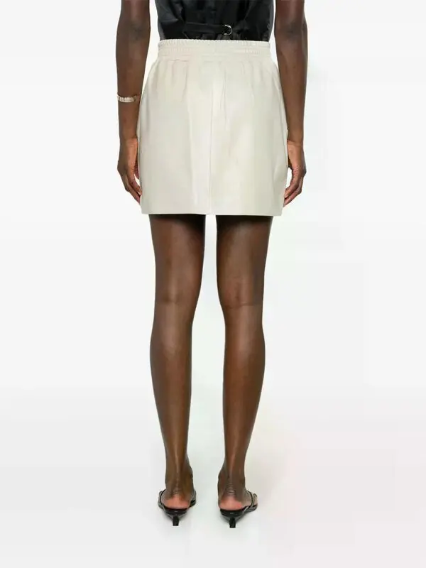 ARMA Mare Leather Skirt - Neutrals