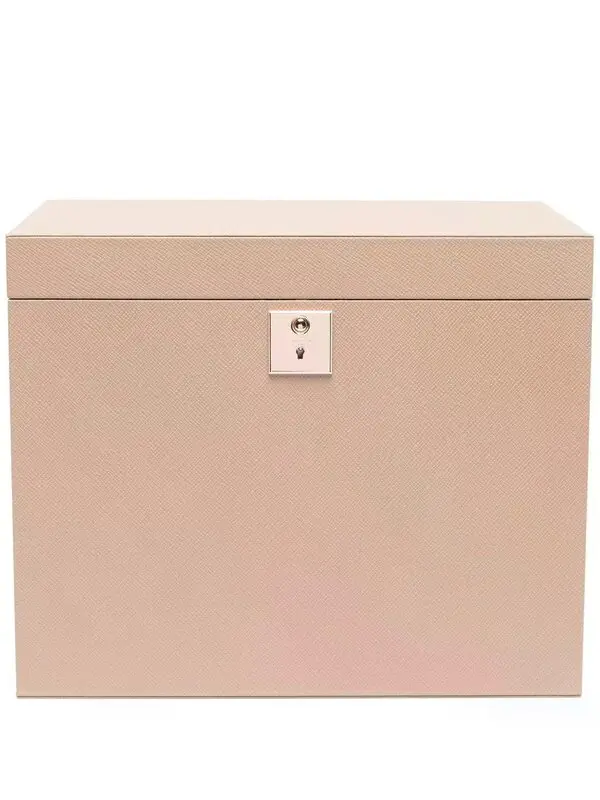 Smythson Leather Trinket Box - Neutrals