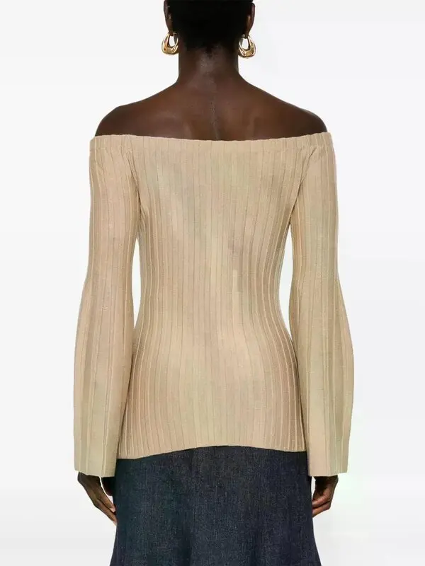 Gabriela Hearst Nelson Off-the-shoulder Wool-cashmere Sweater