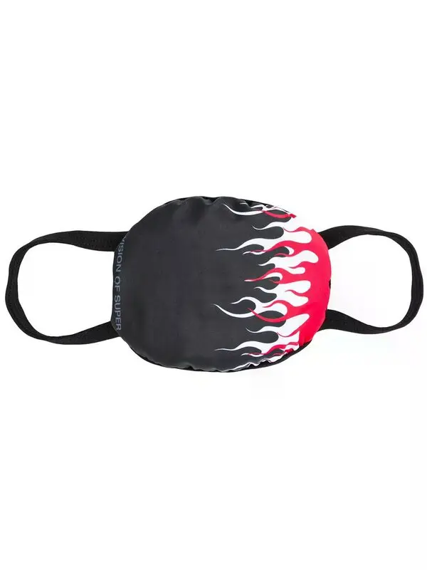 VISION OF SUPER Double Flame Face Mask - Black