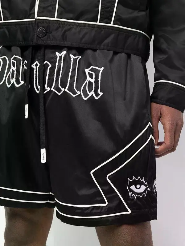 HACULLA. Embroidered Motif Track Shorts