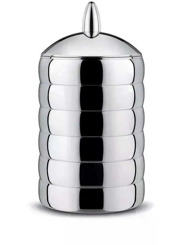 ALESSI Kalistò 2 Cylinder Jar - Silver