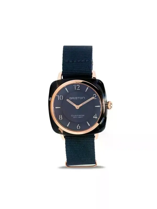 BRISTON Clubmaster Chic 36mm Watch - Blue