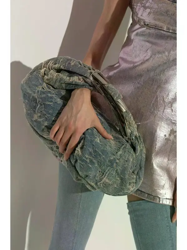DIESEL® Grab-d Denim Tote Bag - Blue