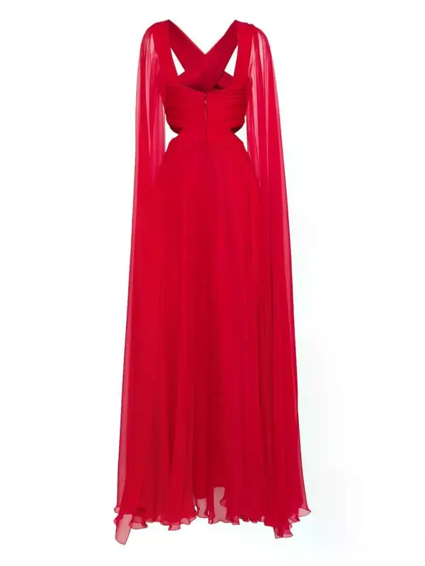 Zuhair Murad Silk-chiffon Cape Gown