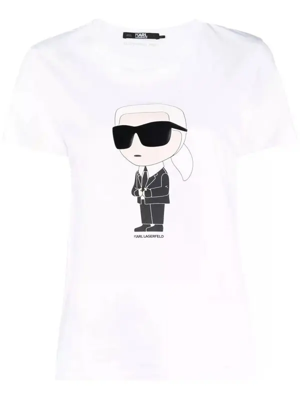 Karl Lagerfeld Ikon Organic Cotton T-shirt - White