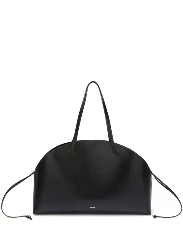 JIL SANDER Curve Large Shoulder Bag - Black