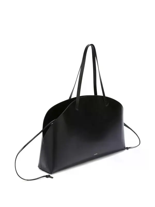 JIL SANDER Curve Large Shoulder Bag - Black