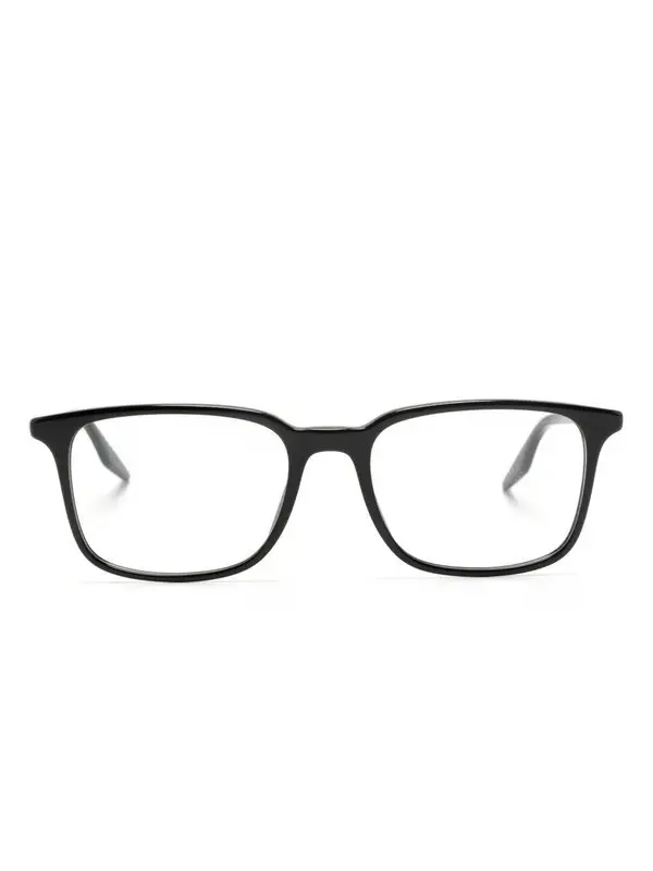 Ray-ban Logo-plaque Square-frame Glasses - Black
