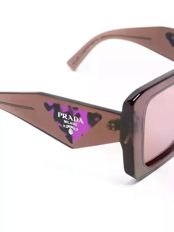 Prada Logo-print Square-frame Sunglasses
