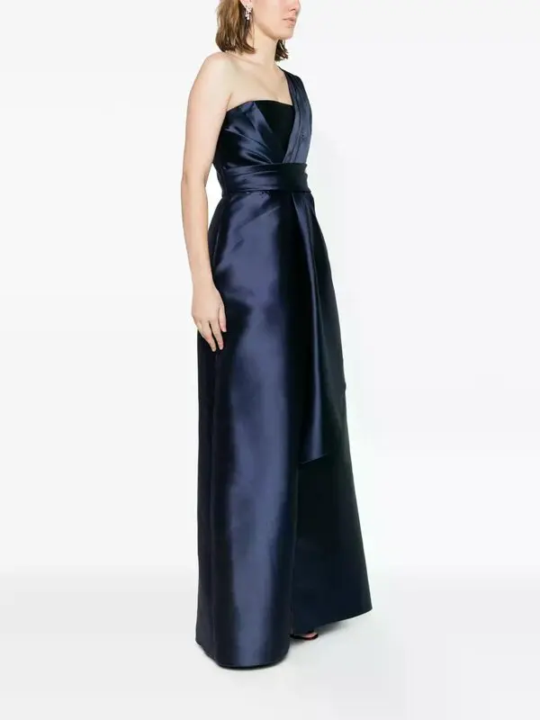 Alberta Ferretti Mikado Maxi Dress