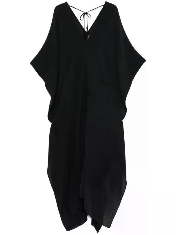 TALLER MARMO Tassel-detail Kaftan - Black