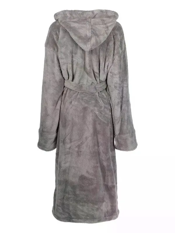 SOHO HOME House Logo-embroidered Robe - Grey