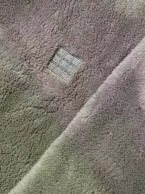 SOHO HOME House Logo-embroidered Robe - Grey