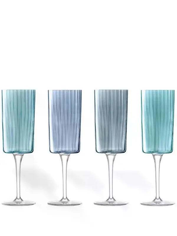 LSA INTERNATIONAL Gems Champagne Flute - Blue