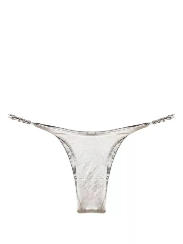 ISA BOULDER Rope Reversible Bikini Bottoms - Grey