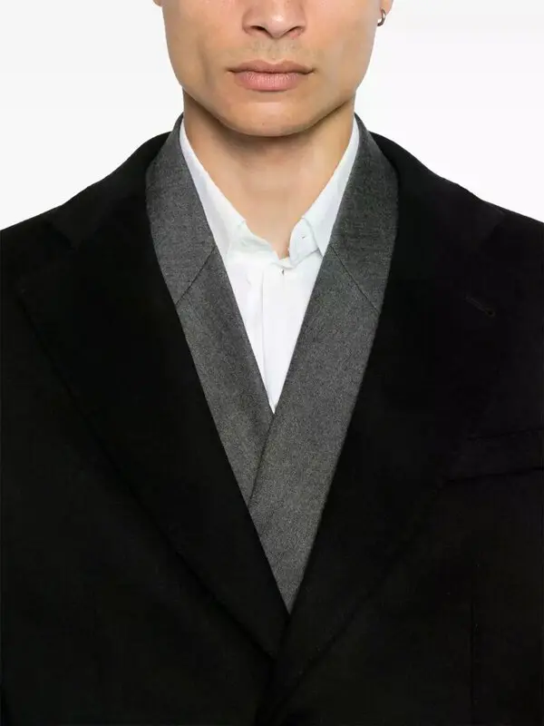 Emporio Armani Felted Wool-blend Coat