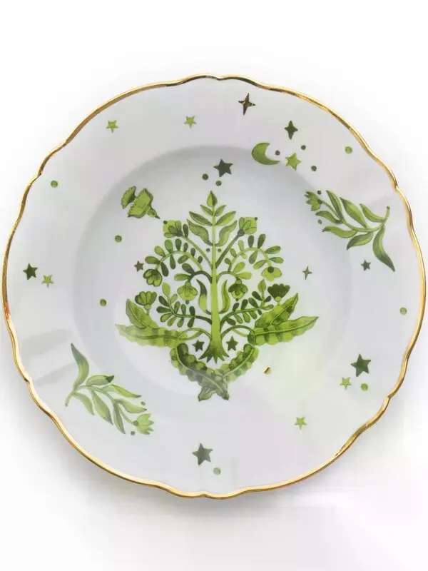 BITOSSI HOME Floreal Porcelain Deep Plate