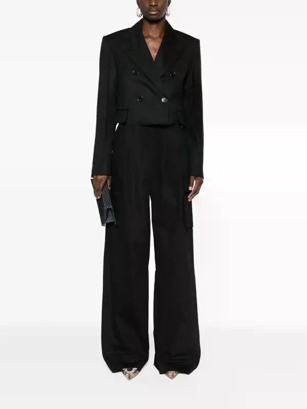 Zadig&Voltaire Vito Double-breasted Cropped Blazer