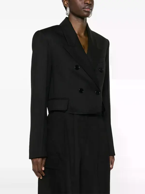 Zadig&Voltaire Vito Double-breasted Cropped Blazer