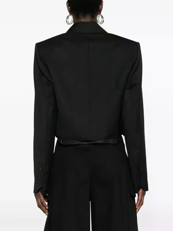 Zadig&Voltaire Vito Double-breasted Cropped Blazer