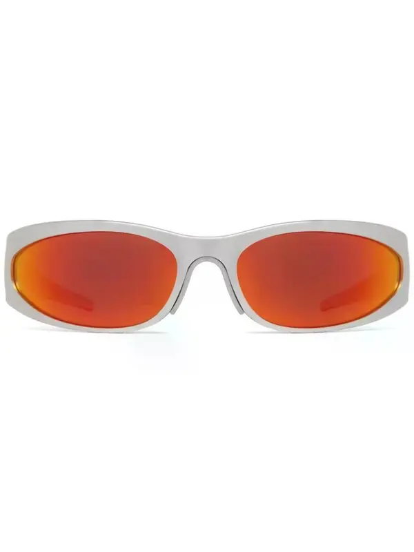 Balenciaga Reverse Xp Wrap Oval-frame Sunglasses