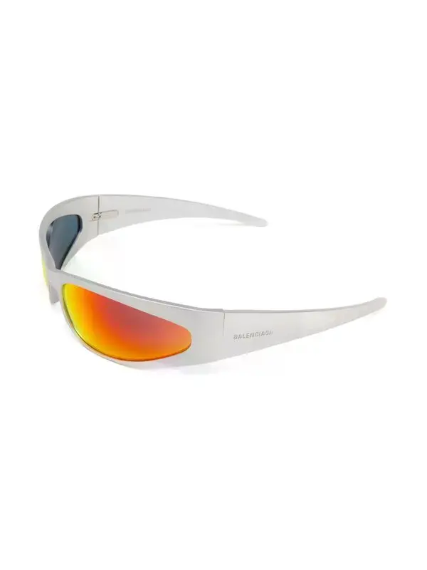 Balenciaga Reverse Xp Wrap Oval-frame Sunglasses