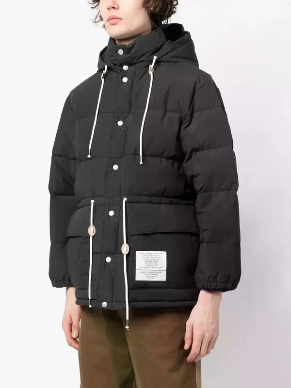 NEIGHBORHOOD Drawstring-fastened Padded Jacket - Black