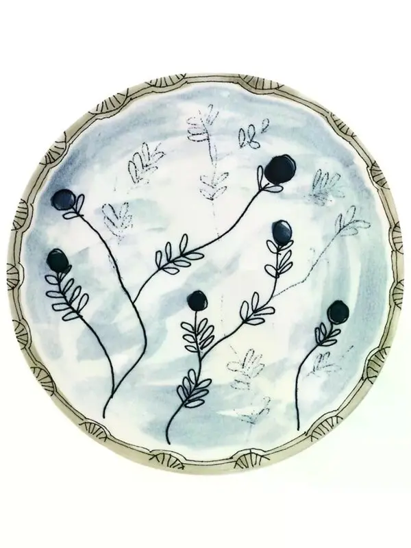 SERAX X Marni Midnight Flowers Dessert Plates - Blue