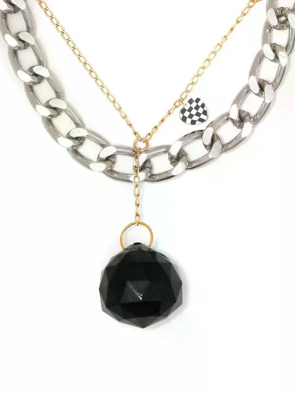AMIR SLAMA Charm-detail Chain Necklace - Silver