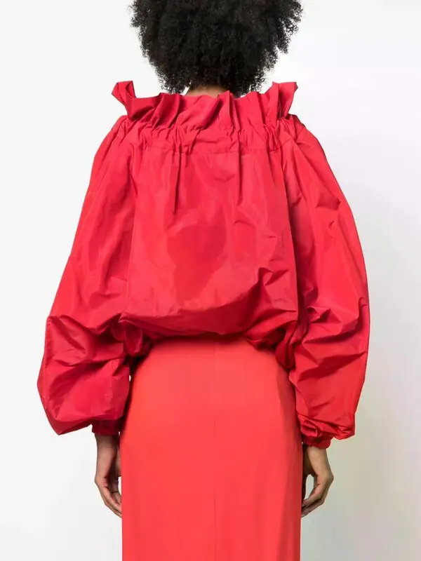 PATOU Pussy-bow Puffed Top
