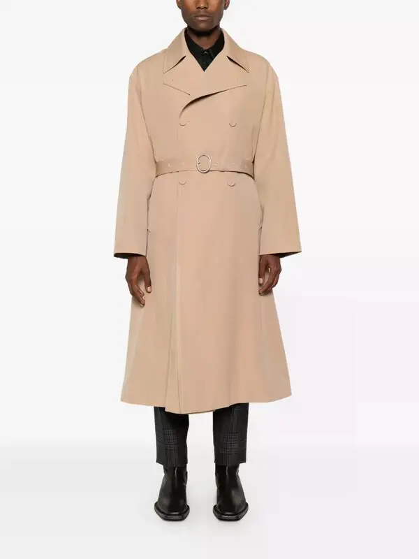 JIL SANDER Wool Gabardine Trench Coat