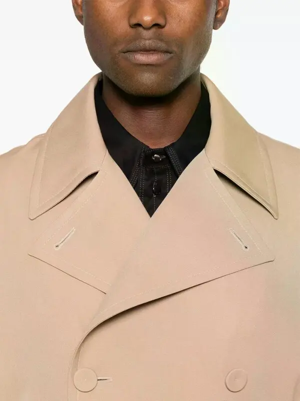 JIL SANDER Wool Gabardine Trench Coat