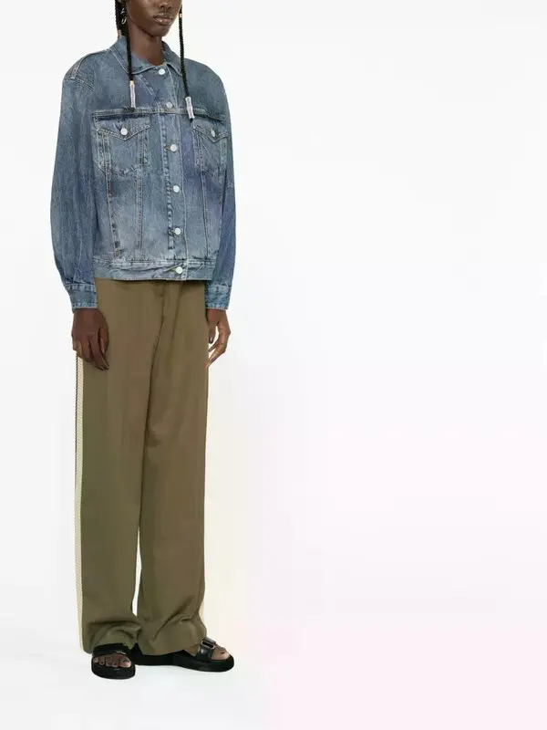 Palm Angels Sunrise-print Denim Jacket