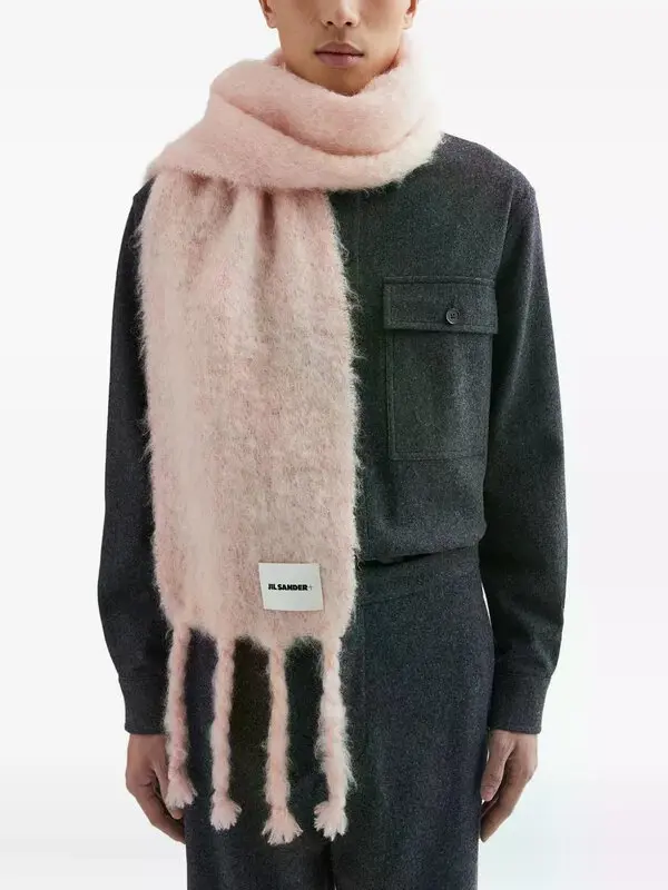 JIL SANDER Mohair-blend Scarf - Pink