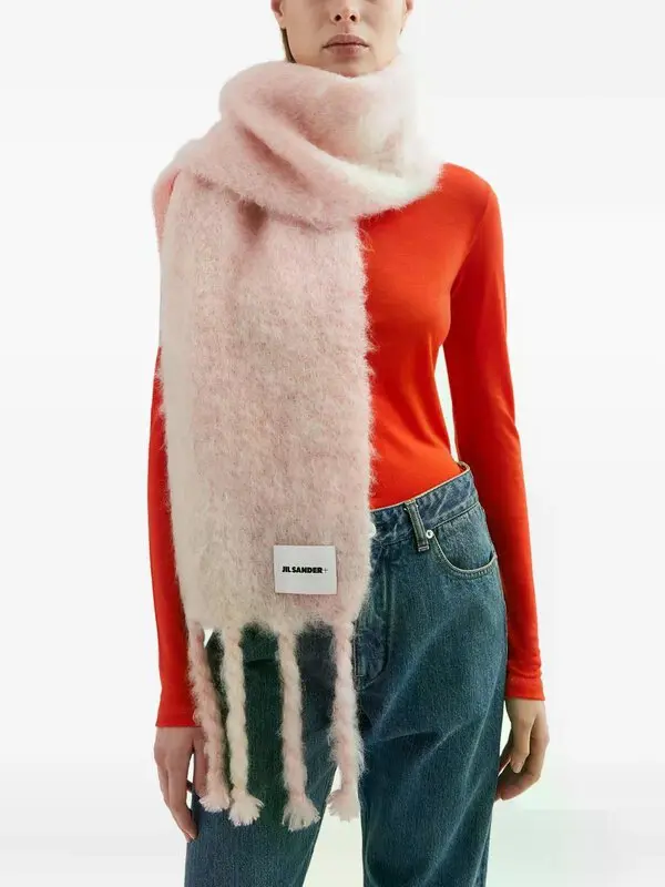 JIL SANDER Mohair-blend Scarf - Pink