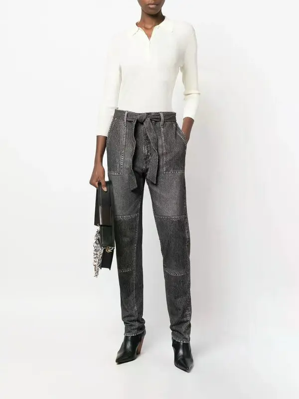 Rag & Bone Pacey Ribbed-knit Polo Top