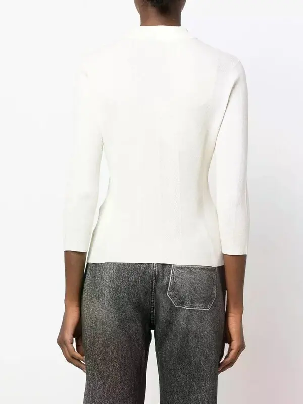 Rag & Bone Pacey Ribbed-knit Polo Top