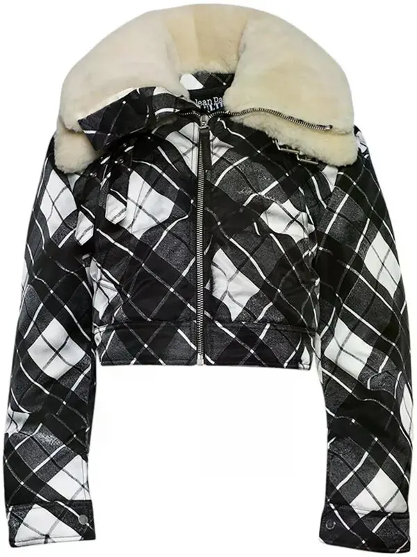 JEAN PAUL GAULTIER Layered Shearling-collar Jacket - Black