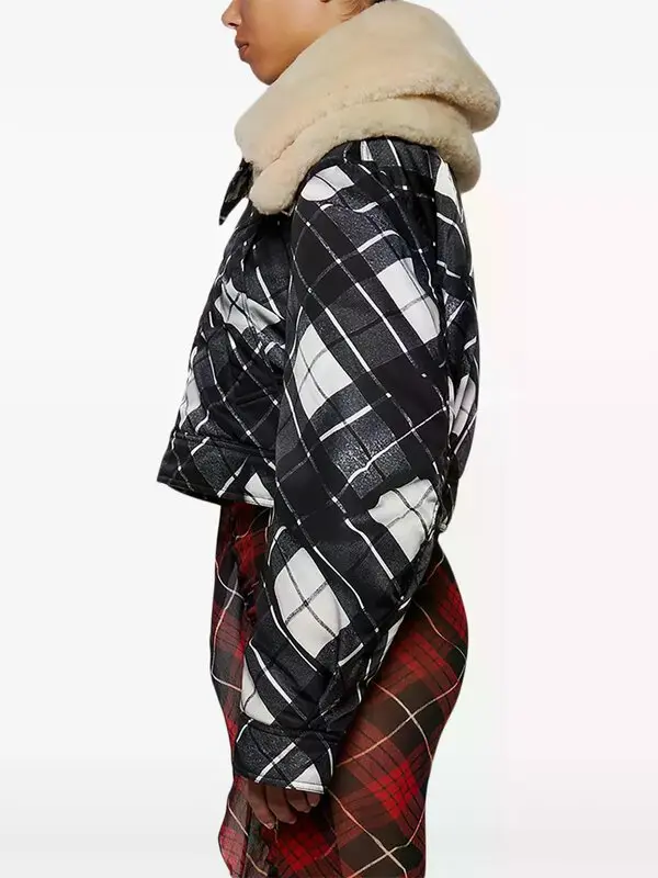 JEAN PAUL GAULTIER Layered Shearling-collar Jacket