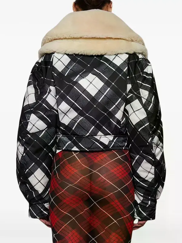 JEAN PAUL GAULTIER Layered Shearling-collar Jacket
