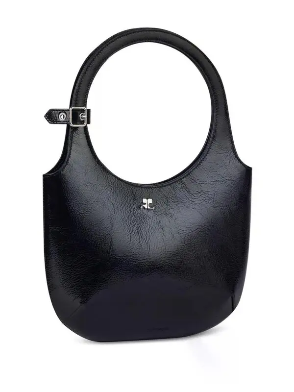 COURREGES Holy Leather Tote Bag - Black