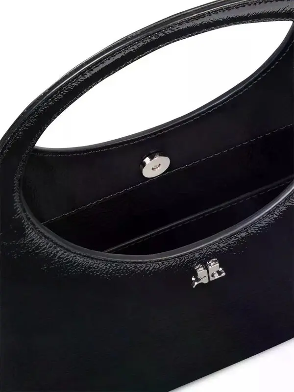 COURREGES Holy Leather Tote Bag - Black