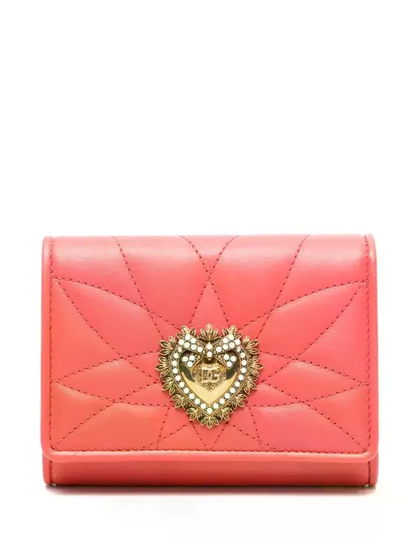 Dolce & Gabbana Devotion French Flap Wallet - Red